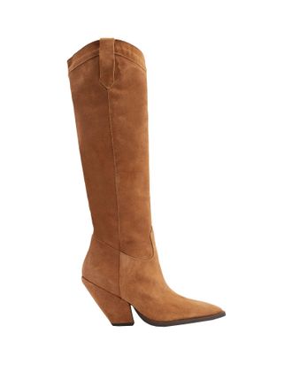 8 by YOOX SPLIT LEATHER WESTERN HIGH BOOTS