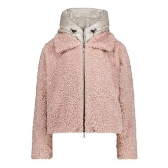 AMBER & JUNE Kunstpelz- & Lammfelljacken - - Jackets - Damen - Rosa - 2XL