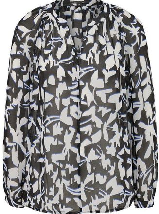 Comma Langarmbluse Bluse Bluse aus Chiffon