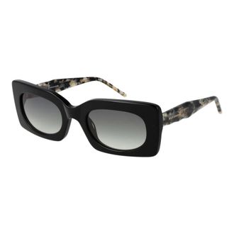 Scotch & Soda Schwarze Damen Sonnenbrille Gr&uuml;n Verlauf - - Accessories - Damen - Schwarzk - ONE SIZE