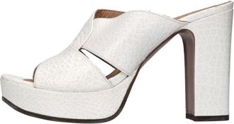 Chie Mihara Femme, Chaussures, Blanc, Taille: 39 EU Mules en cuir