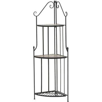 Siena Garden Siena Garden - Eckregal Prato 140 cm Eisen mit Mosaikoptik