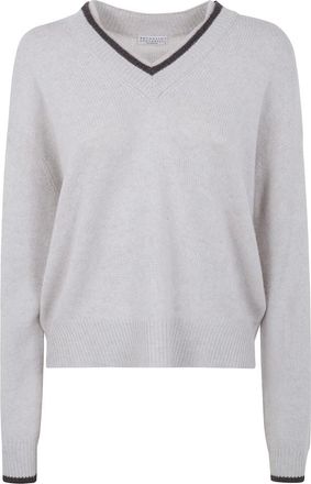 Brunello Cucinelli Damen, Strickwaren, Beige, LGr&ouml;&szlig;e