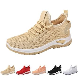 Generic Chaussures de marche &agrave; enfiler pour femme en maille respirante - Chaussures de fitness orthop&eacute;diques d&eacute;contract&eacute;es - Antid&eacute;rapantes - Confortables et 