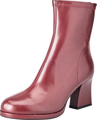 Pinko Damen Jomeli Kunstleder S Stiefelette, w5 Intensive Johannisbeere, 39 EU
