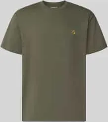 Carhartt Work in Progress T-Shirt mit Label-Stitching und Rundhalsausschnitt