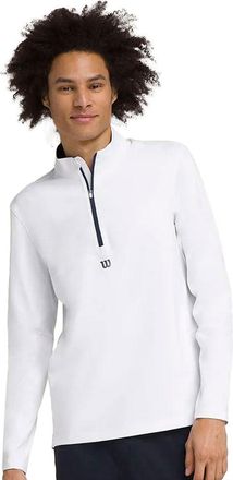 Wilson Elevate Performance 1/2 Zip Sweatshirt Herren Sweatshirt wei&szlig; S
