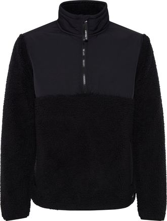 11 Project PRPiet Troyer Sweatshirt Herren Pullover Sweater mit Teddy Fell mit Stehkragen Regular Fit, Gr&ouml;&szlig;e:3XL, Farbe:Black (194007)