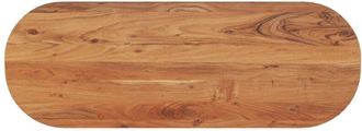 vidaXL Dessus de table 140x50x3,8 cm ovale bois massif dacacia vidaXL