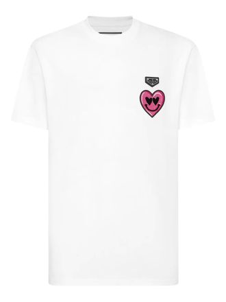 Philipp Plein t-shirt à patch Smile - Blanc