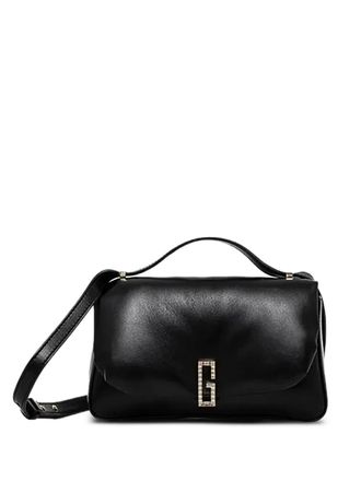 Guess Co sac à bandoulière en cuir - Noir