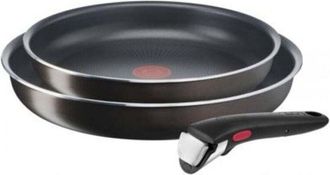 T-fal ingenio easy plus set bratpfannen, + abnehmbare griff 24/28cm - l1509202 - 3168430327665