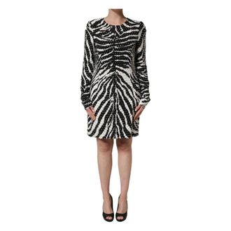 Dolce & Gabbana Zebra Rhinestones Mini Dress - - Dresses - Damen - Schwarzk - 2XL