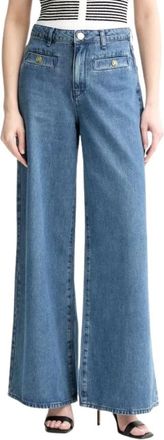 Karl Lagerfeld Femme, Jeans, Bleu, Taille: W28 Wide Jeans
