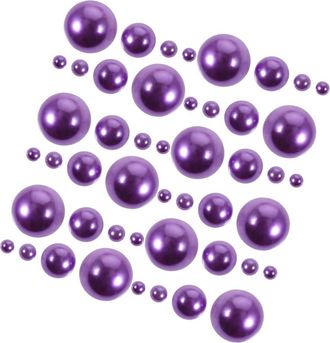 BESPORTBLE 110 St&uuml;ck Vasenf&uuml;ller Perlen aus ABS K&uuml;nstliche Schwimmperlen in Verschiedenen Gr&ouml;&szlig;en Violett zur Dekoration von Vasen und Tischdeko