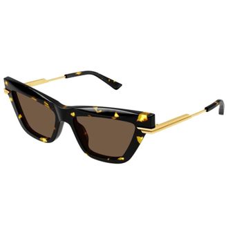 Bottega Veneta unisex, Accessoires, Brun, Taille: 54 MM Lunettes de soleil Cat-Eye