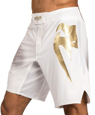Venum Herren Light 5.0 Fight Shorts, Wei&szlig;/Gold, XL