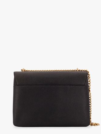 Pinko Womens Leather Shoulder Bag Black