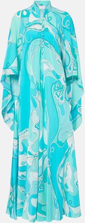 Pucci Cafetan Orchidee en soie