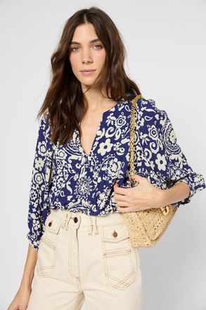 Gerard Darel Blouse fluide imprimée - UBELIA - Encre