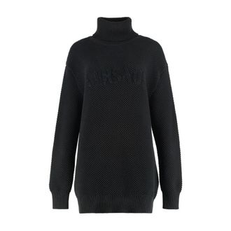 Versace Rollkragenpullover - - Knitwear - Damen - Schwarzk - M