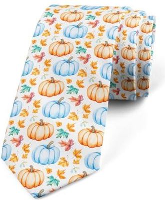 Generic Cravates Homme Orange Bleu R&eacute;glable Tie Fine Cravate Pour &Eacute;v&eacute;nements F&ecirc;te Affaires