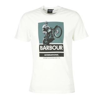 Barbour Archie T-Shirt - - Tops - Herren - Wei&szlig; - 2XL