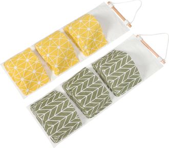 NUOBESTY 2 Stück Faltbare Wand aufbewahrungstaschen aus Robustem Material Praktische Hängeorganizer für Schlafzimmer Bad Küche und Büro Platzsparende Mehrfachf