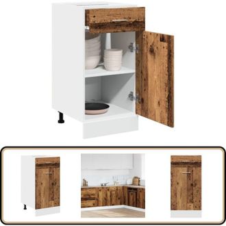 vidaXL Schubunterschrank Altholz-Optik 40x46x81,5 cm Holzwerkstoff - Vidaxl