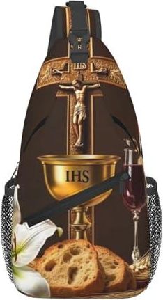 Generic Sac &agrave; bandouli&egrave;re &eacute;l&eacute;gant pour communion, voyage, sac &agrave; dos &agrave; bandouli&egrave;re pour homme, sac &agrave; dos de randonn&eacute;e