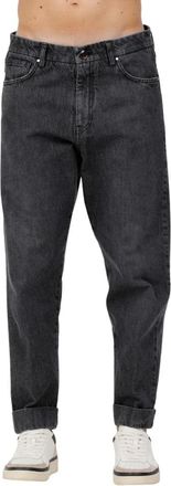 Berwick 1707 Homme, Jeans, Noir, Taille: XL Jeans cinq poches en denim de coton à jambe large