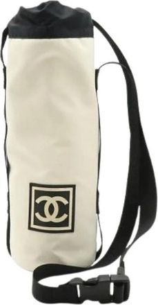 Chanel Sac bandouli&egrave;re bouteille en nylon Sport Line Pre-owned - Femme - Pre-owned - Beige - Taille: ONE Size
