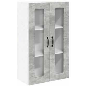 vidaXL vidaXL Armoire de cuisine Kalmar Gris b&eacute;ton 60 x 31 x 100 cm