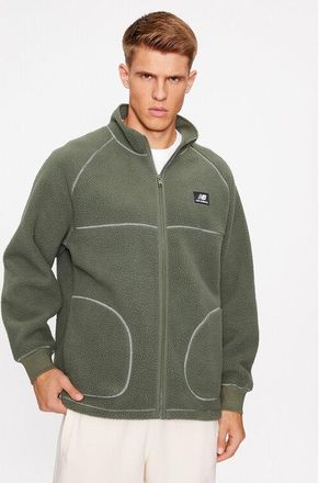 New Balance Fleecejacke Athletics Polar Fleece Full Zip MJ33503 Grün Regular Fit