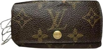 Louis Vuitton unisex, Pre-owned, Brun, Taille: ONE Size Porte-cl&eacute;s en cuir Pre-owned