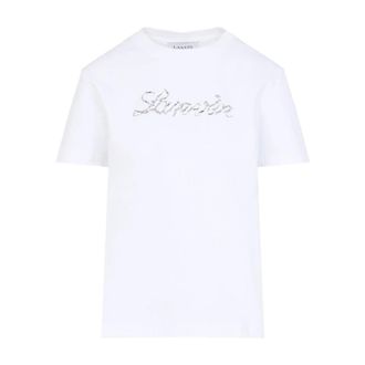 Lanvin Wei&szlig;e T-Shirt f&uuml;r Frauen - - Tops - Damen - Wei&szlig; - XS