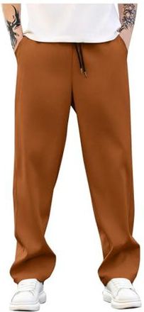 Generic Pantalon de jogging pour homme - Pantalon de loisirs baggy - Taille &eacute;lastique - Pantalon de sport avec cordon de serrage - L&eacute;ger - S&eacute;chage rapide - Pa