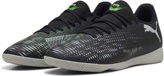 Puma Future 8 Play IT, Unisex Fussballschuh, PUMA Black-PUMA Silver-Fluo Green