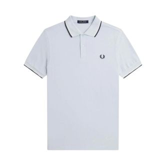 Fred Perry Gestreiftes Geripptes Poloshirt - - Tops - Herren - Blau - S