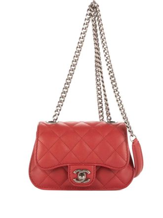 Chanel Gesteppte Tasche mit Ketteriemen - Rot