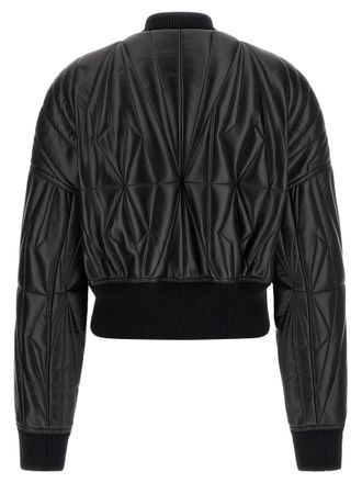 Rick Owens Quilted Leather Bomber Jacket