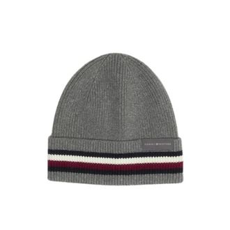 Tommy Hilfiger Corporate Beanie - - Accessories - Herren - Grau - ONE SIZE
