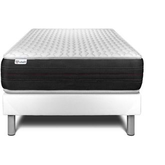 VITALIT Vitalit - Ensemble matelas sommier vitalspring 90 x 190 - Couleur: Blanc