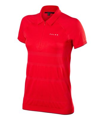 Falke Damen Basic Golf Polo Poloshirt, Bloody Mary, XS