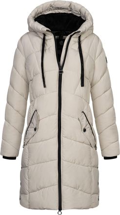NEW VIEW Damen Winterjacke Steppmantel mit Kapuze L60314FC01 Beige (Pumice Stone) XL