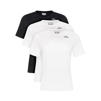 Kappa T-Shirt-Set Logo Sylvie 38277LW Schwarz Regular Fit