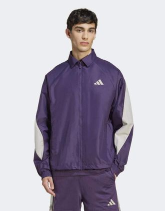 adidas adidas Performance - Stadium - Trainingsoberteil in Aurora Plum / Metal Grey-Lila