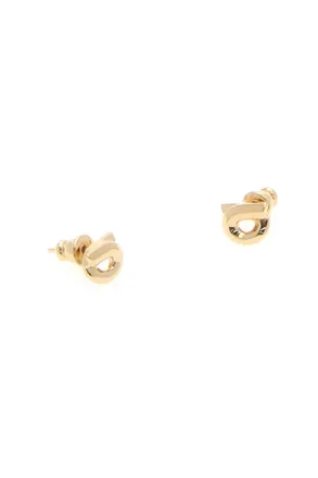 Ferragamo Womens New Gan 10d Oro Brass Orecchini Earrings