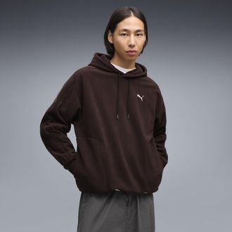 Puma Hoodie dhiver d&eacute;contract&eacute; &agrave; zip Essentials Elevated Homme, V&ecirc;tements, Marron, XXL