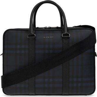 Burberry Serviette City Check - Homme - Sacs - Bleu - Taille: ONE Size